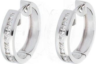 Edenly Creolen in Weissgold - 0.24 Karat - 22 Diamanten