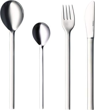 POTT mono-a Besteck-Set 60793, 4-teilig, Messer kurze Klinge, hochglanz poliert
