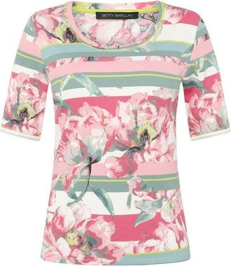 Betty Barclay Kurzarmshirt Damen mit Rippenstruktur (1-tlg)