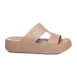 Crocs Femme, Chaussures, Beige, Taille: 39 EU Getaway Platform H-Strap