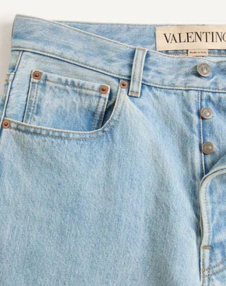 Valentino Garavani Light-Wash Denim Jeans - Light Blue