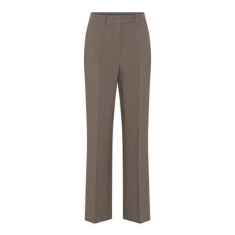 Bruuns Bazaar Klassische Anzughose mit weitem Bein - - Trousers - Damen - Braun - L