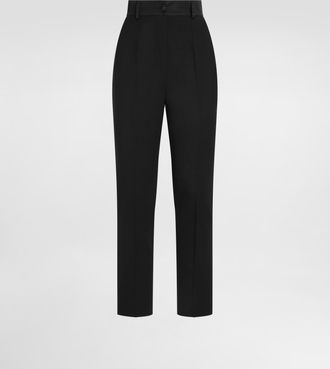 Dolce & Gabbana Hose Aus Bi-stretch-twill - Frau Hosen Und Shorts Schwarz 42