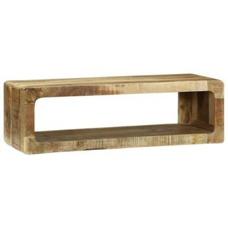 vidaXL Vidaxl - Meuble tv avec &eacute;tag&egrave;re Marron Bois de manguier massif