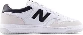 New Balance Homme 480 Sneaker, Blanc et Noir, 43 EU