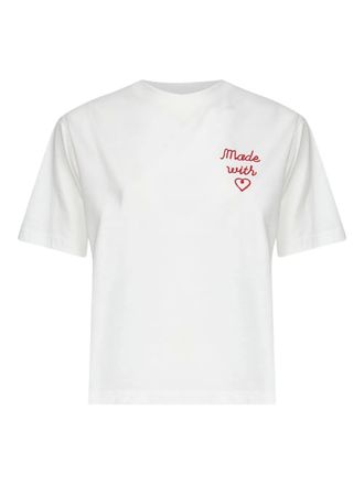 Max Mara t-shirt à broderies - Blanc