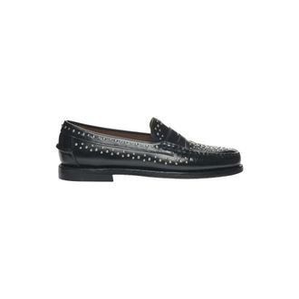 Sebago Femme, Chaussures, Noir, Taille: 36 EU Dan Studs Moccasin