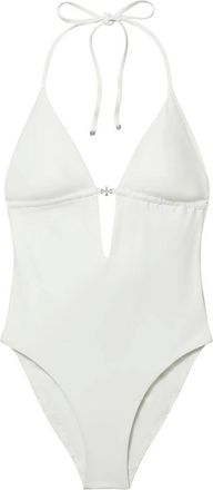 Tory Burch Femme, Maillots de bain, Blanc, Taille: 40 FR Tie-Back One-Piece
