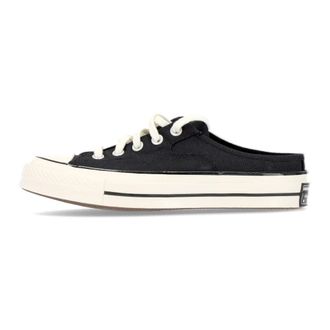 Converse Schwarze Canvas Lace-Up Mule Schuhe - - Shoes - Damen - Schwarzk - 39 1/2 EU