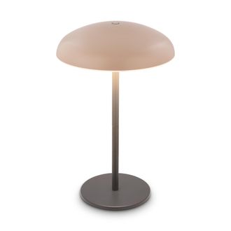 Briloner LED Tischlampe kabellos IP44 mit Lichtkante, Touchdimmer, Akku tauschbar, Nachttischlampe, Leselampe, LED Lampe, Deko, Tischleuchte, Akku Lampe, Outdo