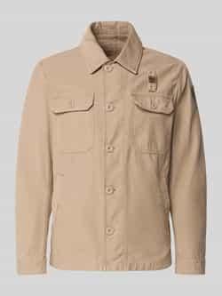 Blauer Regular Fit Hemdjacke mit Brusttaschen Modell Goodale