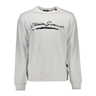 Plein Sport Homme, Sweatshirts et sweats &agrave; capuche, Blanc, Taille: 2XL Sweat &agrave; Capuche Blanc Manches Longues Imprim&eacute; Contraste