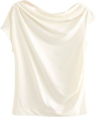Next Blusentop Asymmetrisches, ärmelloses Oberteil mit Drapierung (1-tlg)