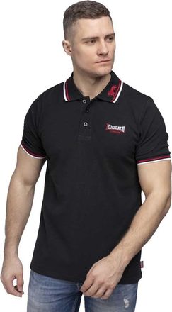 Lonsdale Herren Leeuw T Shirt, Black / Dark Red White, XL EU