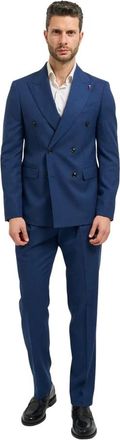 Mulish Homme, Costumes, Bleu, Taille: S Vangogh Double-Breasted Suit