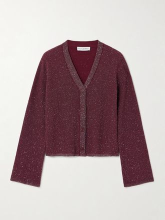 Altuzarra Taylor Cardigan Aus Strick Mit Pailletten - Burgunder