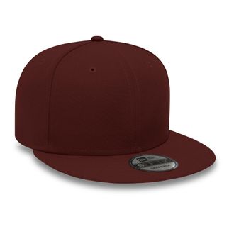 New Era 9Fifty Snapback Cap Bordeaux Tonal Blank - Unisex Cap ohne Logo - One-Size