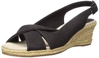 Easy Street Womens Maureen Espadrille Slingback Sandal Wedge