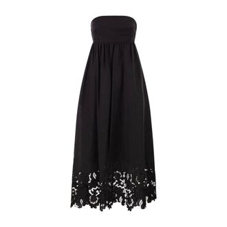 Max Mara Femme, Robes, Noir, Taille: 38 FR Robe Bustier Scena
