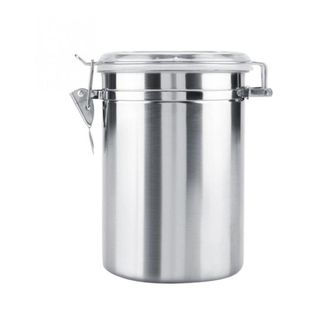 TOPBATHY Edelstahl Vorratsbeh&auml;Lter Luftdicht 1062Ml Versiegelte Dosen F&uuml;R Kaffee Bohnen Snacks Tee K&uuml;Che Und Unterwegs 10X17Cm