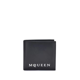 Alexander McQueen Logo Bifold Geldb&ouml;rse - - Accessories - Herren - Schwarzk - ONE SIZE