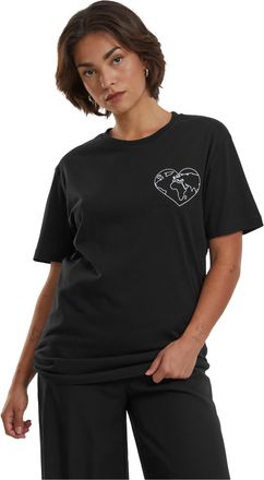 Mister Tee Damen T-Shirt Ladies World Love Tee Black L