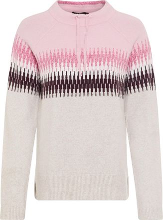Olsen Pullover mit modernem Norweger-Dessin