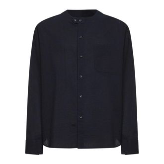 Giorgio Armani Homme, Chemises, Bleu, Taille: L Chemise &agrave; poche poitrine boutonn&eacute;e