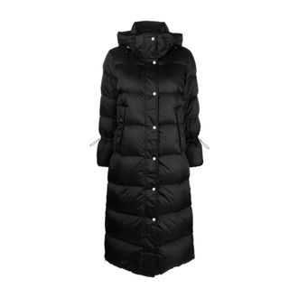 Moorer Schwarzer Puffer & Down Coat - - Coats - Damen - Schwarzk - L