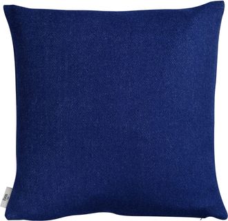 Roros Tweed Stemor Kissen - Wollkissen aus norwegischer Lammwolle - Design von Kristine Five Melvær - Kissenmaße: 50 x 50 cm (106576 - Deep Blue, 50 x 50 cm)