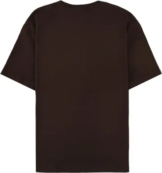 Christophe Lemaire Linen-blend chest pocket T-Shirt - Brown