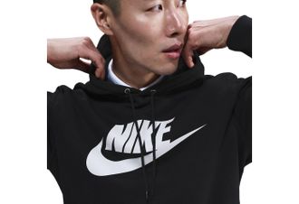 Nike Kapuzensweatshirt M NK CLUB BB PO GFX HOODIE sportlicher Stil, Kurzarm-Design, Rundhalsausschnitt