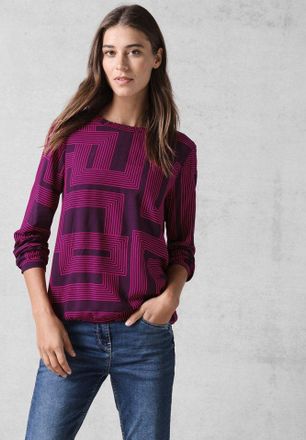 Cecil Langarmbluse aus softer Viskose