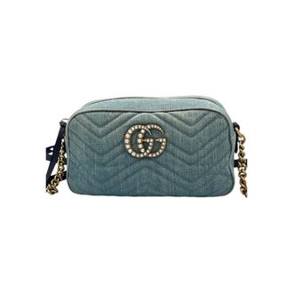Gucci Pre-owned Toile sacs-gucci - Femme - Pre-owned - Bleu - Taille: ONE Size