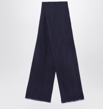 Destin Navy blue wool scarf