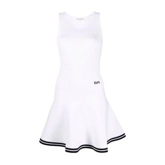 Sonia Rykiel Casual Schwarzes Midi Kleid - - Dresses - Damen - Wei&szlig; - L