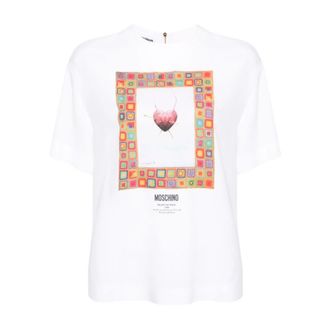 Moschino T-Shirts - - Tops - Damen - Wei&szlig; - M