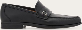 Ferragamo Herren Loafer mit Gancini-Ornament Schwarz Gr&ouml;&szlig;e 42.5