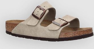 Birkenstock Arizona Suede Leather Normal Sandalen taupe