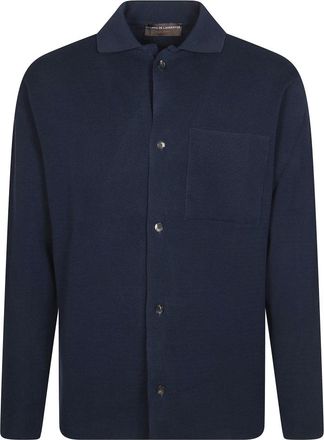 FILIPPO DE LAURENTIIS Homme, Pulls, Bleu, Taille: L Giacca Camicia Over