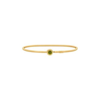 Michael Kors Jonc fil rond avec pierre - Femme - Accessoires - Jaune - Taille: ONE Size
