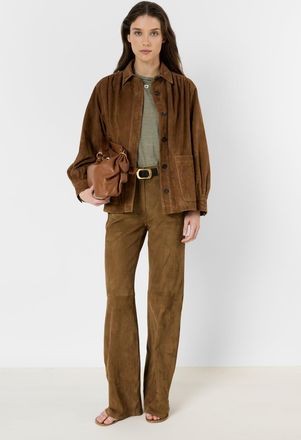 Gerard Darel T-shirt ray&eacute; en lin et coton - MELVA - Vert Kaki