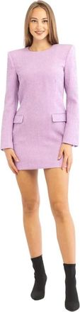 Patrizia Pepe Femme, Robes, Violet, Taille: 40 FR Dazzle Dress