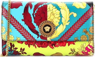 Versace Icon Wallet on Chain Printed Leather clutch bag - Mehrfarbig
