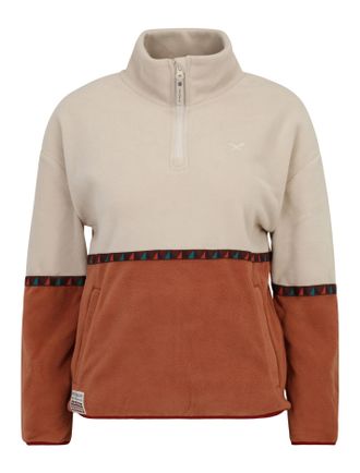 Iriedaily Damen Troyer HOLINA Fleece recyceltes Material Regular Fit Cedar Wood