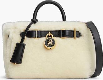 Tommy Hilfiger sac cabas en cuir et peau retourn&eacute;e The american icon cr&egrave;me-Neutre