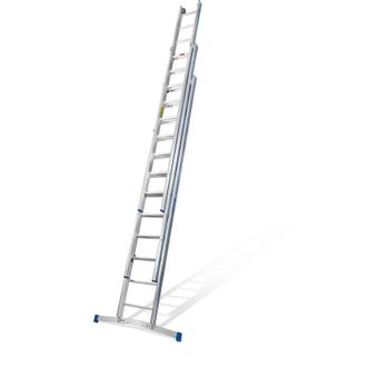 Bavaria Mauderer Bavaria Schiebeleiter 925 mit Klapptraverse 3x14 verst&auml;rkte Dreikantsprossen