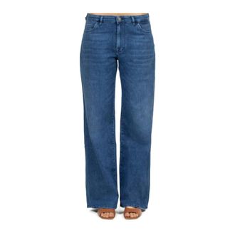 3x1 Femme, Jeans, Bleu, Taille: W28 Pantalon en denim &agrave; jambes larges