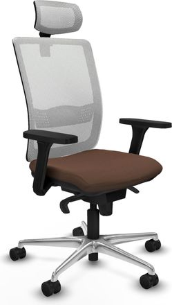 Piqueras y Crespo Haches &Uuml;berwachungsstuhl mit 3D-Armlehnen, h&ouml;henverstellbare Lendenwirbelst&uuml;tze und h&ouml;henverstellbares Kopfteil und Neigungsverstellung, ausgestattet 