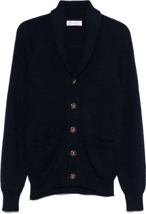Brunello Cucinelli cardigan en coton - Bleu